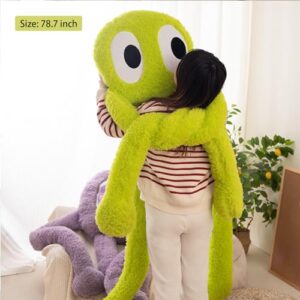 INSTITIZER Octopus Stuffed Animals, Long Legs Octopus Giant Toy, 39.3in Soft Octopus Plush Stuffed Ocean Animals Throw Pillow for Kids Girls Boys Adults Birthday