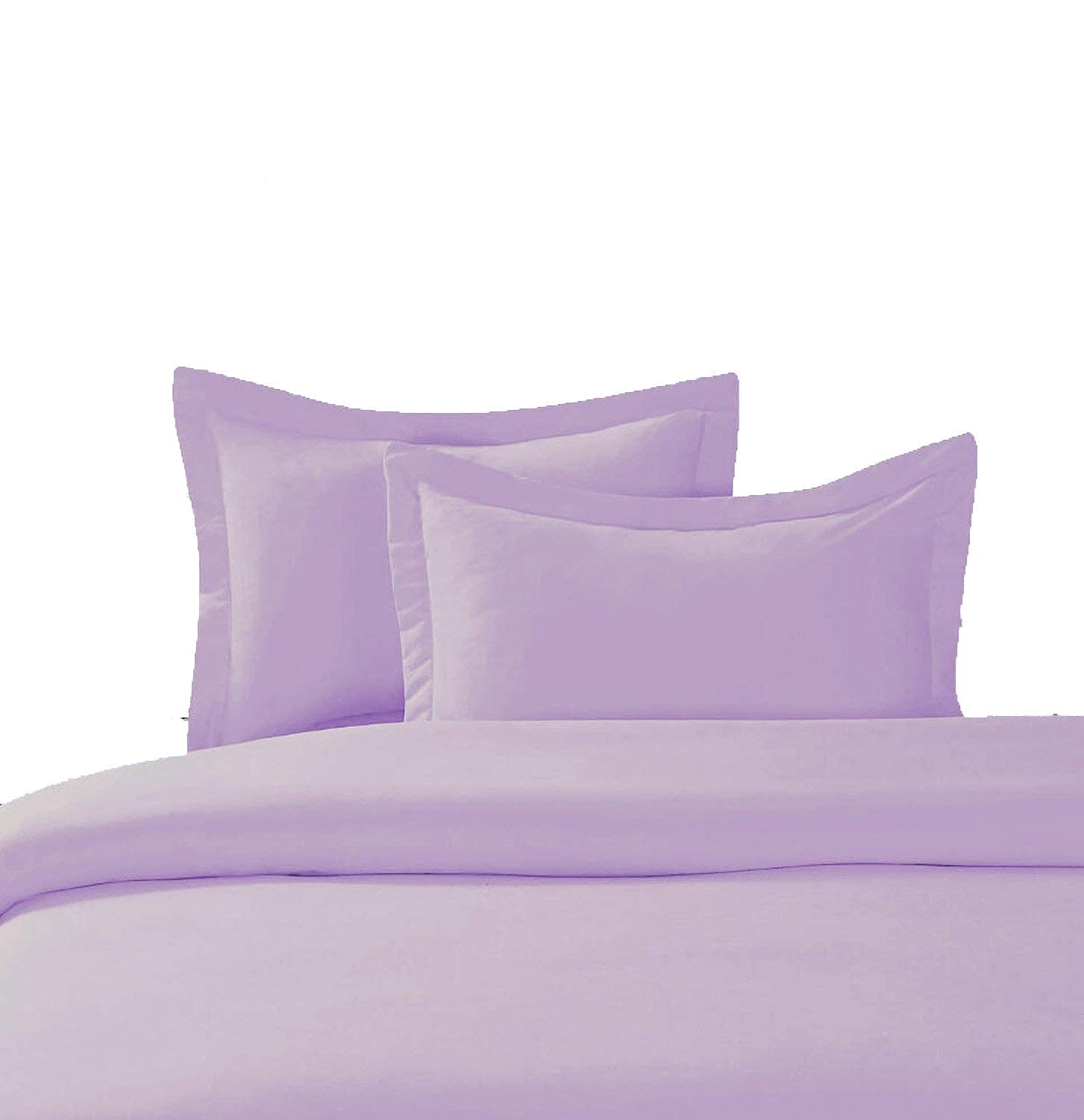 AHJ Beddings 1000 Thread Count Full Size 7 Piece Duvet Cover Set (15 inch Deep Pocket Sheet Set and Duvet Cover Set) 100% Egyptian Cotton - Lilac Solid