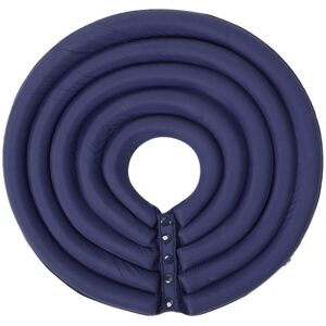 dog cone collar, inflatable dog neck donut collar alternative after surgery, soft protective recovery cone for small medium large dogs and cats puppies - alternative collar (dark blue,xl)