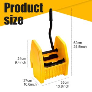 Sasylvia Yellow Mop Wringer Down Press Wringer Mop Bucket Wringer Only Mop Strainer Industrial Cleaning Accessories for Commercial Floor Mopping Buckets Household Restaurant Restroom Supplies