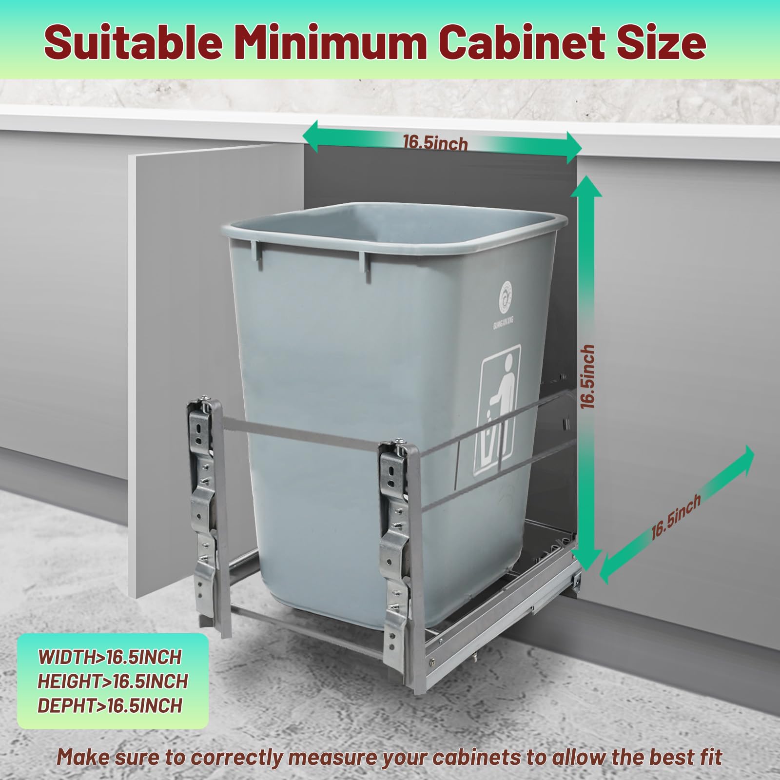 hehimhis Pull Out Trash Can - Convenient and Versatile Kitchen Storage Solution