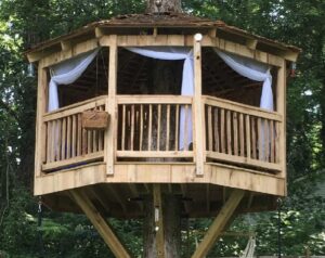 the white river © : 8' octagonal treehouse plan