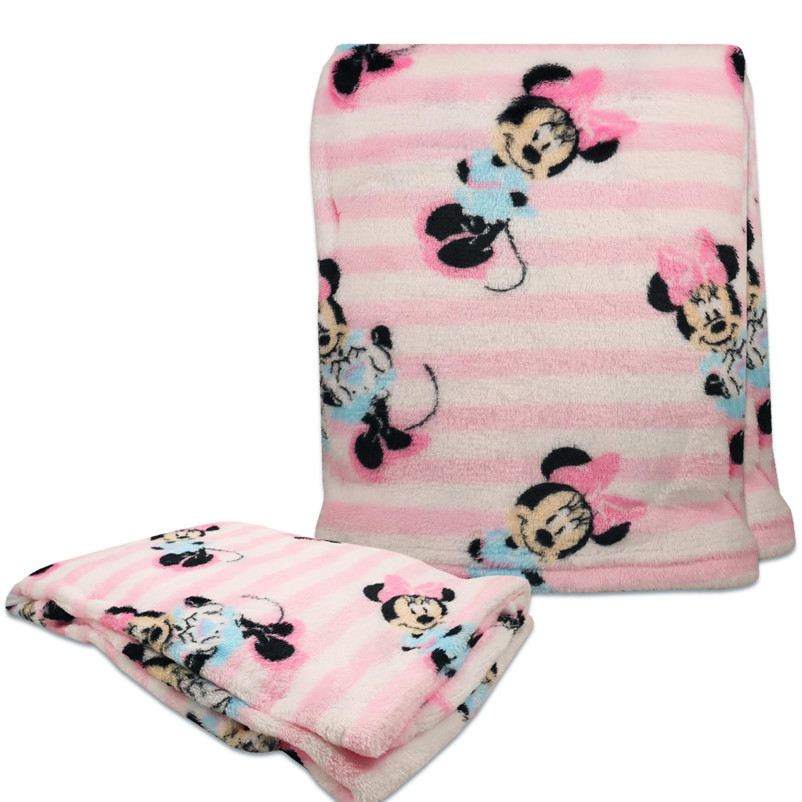 Minnie Mouse Baby Blanket Bundle - Minnie Mouse Throw Blanket for Girls Plus Stickers and More | Minnie Fleece Blanket Size 30" x 36"