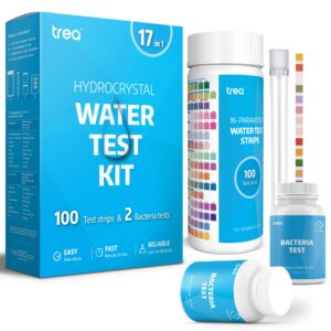 trea 17 in 1 drinking water test kit - comprehensive water quality analysis includes ph, hardness, chlorine, fluoride, lead, iron, copper, coliform bacteria and more for home tap and well water