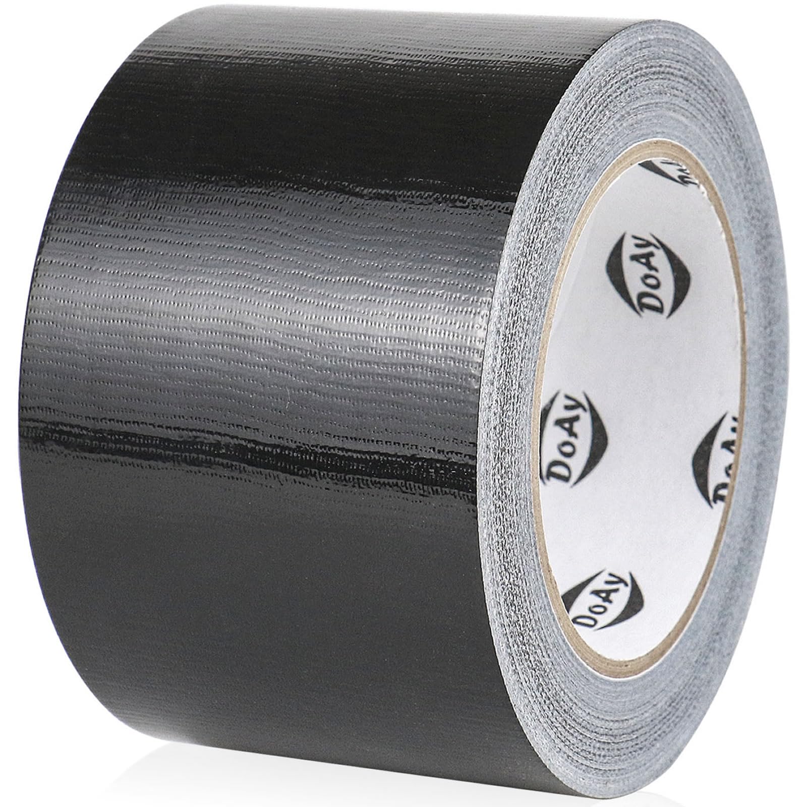 DOAY Black Duct Tape 3 Inches x 30 Yards - Heavy Duty, Upgraded to 9-Mil Thickness, Bright Color, Waterproof, Easy to Tear - Great for DIY, Repairs, Industrial, Professional Use, Indoor & Outdoor Use