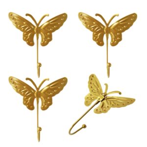 sdjdhej butterfly hooks towel hook cute wall hooks kids wall hooks butterfly coat hooks hooks 4 pcs for hanging coats kids hooks keys hooks decorative wall hooks for kids hooks