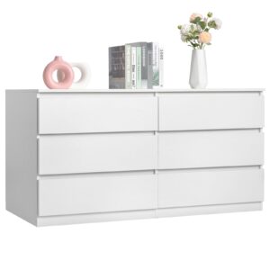 spaco white dresser for bedroom,6 drawer dresser,chest of drawers & dresser,wood dresser,dresser bedroom furniture,wide tv stand dresser for nursery,kid's room