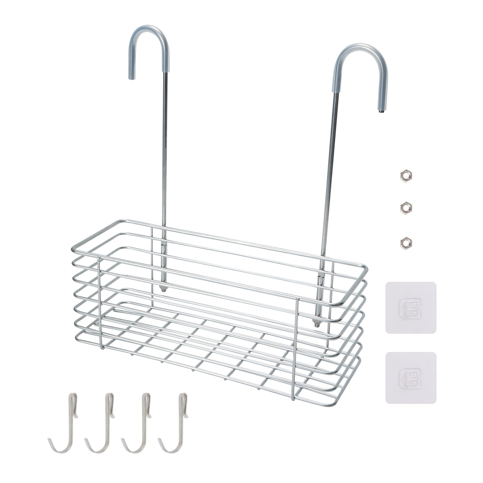 Tsnamay 11.02" Shower Caddies,Hanging Shower Rack Bathroom Rack Storage Rack,304 Stainless Steel Rust Proof,Total height 12"/30.5cm