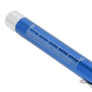 Pen Lights for Nurses, Aluminum Alloy LED Penlight with Pupil Gauge – Concave Design for Precise Yellow Lighting, Medicals Pen Light(Blue)