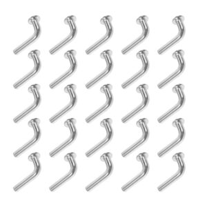 zyamy 25pcs m7 heavy-duty rack safety bolt, universal pallet rack drop pin for disengagement safety of warehouse, home or diy shelving unit