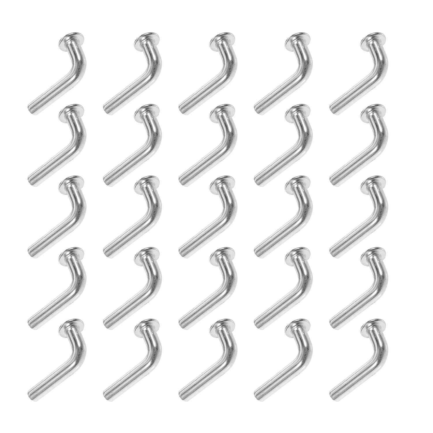 ZYAMY 25pcs M7 Heavy-Duty Rack Safety Bolt, Universal Pallet Rack Drop Pin for Disengagement Safety of Warehouse, Home or DIY Shelving Unit