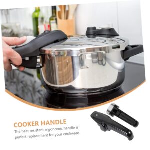 Yardenfun pressure pan handles handle for pressure cooker pressure canners pressure pot handle pressure cooker handle plastic dish pan universal pan lid replaceable three generations 1 Set