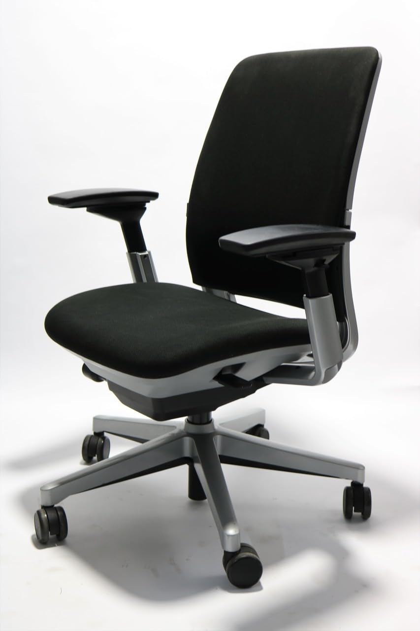 Steelcase Amia Chair (Renewed) (Black Fabric)