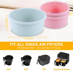 4 Pcs Silicone Egg Bite Molds, Air Fryer Egg Mold Reusable Microwave Egg Cooker Reusable Food Storage Container for Egg Bites, Muffin Top, Breakfast Sandwiches