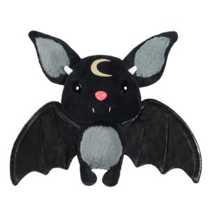 littleforbig cute bat stuffed animals plush toys halloween black bat soft hugging plushie pillow decor furry black bat dolls