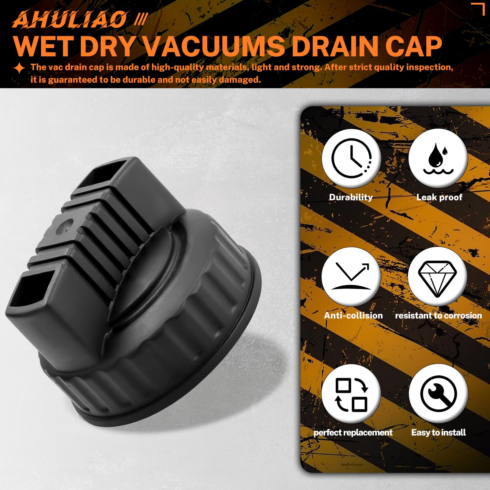 47922 Drain Cap Wet/Dry Vacs, for Shop Vac Drain Cap, New Workshop Vacuums Cleaner Replacement Parts