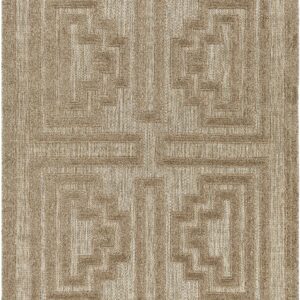 Mark&Day Outdoor Rugs, 8x10 Cassoday Modern Indoor/Outdoor Brown Area Rug, Non Shedding Brown Carpet for Patio, Porch, Deck, Bedroom, Living Room or Kitchen (7'10" x 10')