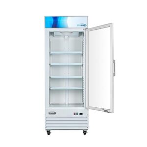 KoolMore MDF-1GD-23C-WH 31 in. Commercial One Glass Door Display Upright Freezer Merchandiser in White 23 Cu. Ft