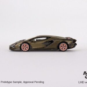 True Scale Miniatures Model Car Compatible with Lamborghini Sián FKP 37 Presentation Matte Green Limited Edition 1/64 Diecast Model Car MGT00529