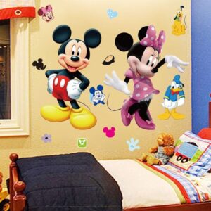 mouse wall decal kids room sticker cartoon mural decor home