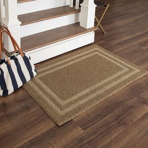 Mohawk Home Alden Sisal Geometric Border Tan 2' 6" x 3' 10" Area Rug Perfect for Living Room, Dining Room, Office