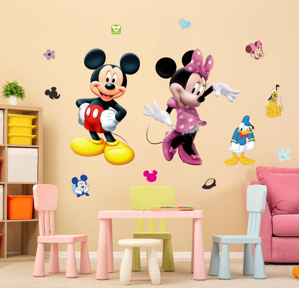 Mouse Wall Decal Kids Room Sticker Cartoon Mural Decor Home