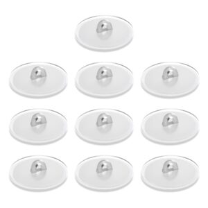 jmtone utility hooks, hanging wall hooks with adhesive strips, wall hooks for hanging, 10 white hooks