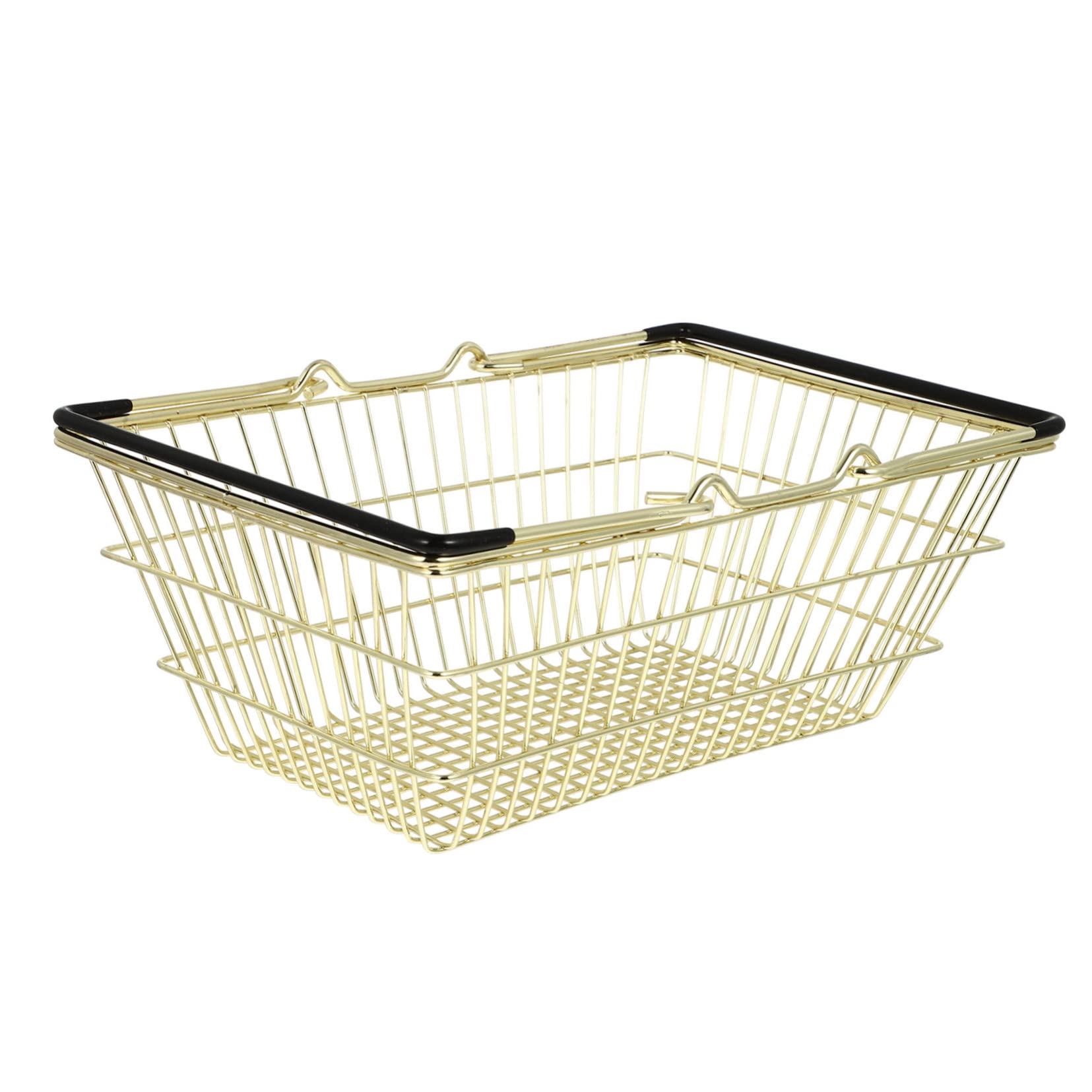 Cabilock 3pcs Shopping Basket Makeup Organizer for Drawer Wire Drawer Shopping Storage Basket Coin Pouch Vegetable Metal Basket Storage Stackable Wire Baskets Girl Heart Ornaments Alloy