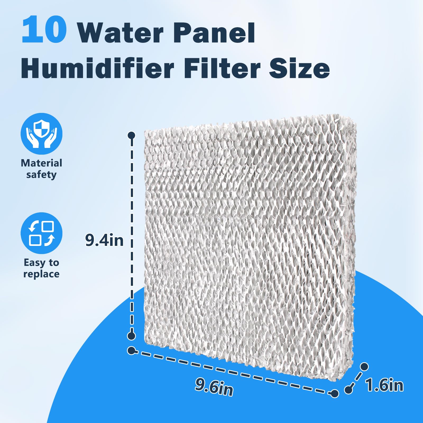 Sxkxm 10 Water Panel Humidifier Filter Humidifier Pad Compatible with Lennox Healthy Climate #10 X2660 Fits WB2-12 WB2-12A HCWB2-12 HCWB2-12A WB3-12 WB3-12A HCWB3-12 HCWB3-12A Humidifiers