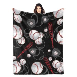 vimie baseball gifts for boys 8-12 - baseball gifts blanket for boys - gifts for boys who love baseball - baseball player/lover gift - baseball blanket for boys birthday christmas 50" x 60"