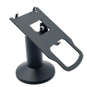 DCCStands Verifone M400/M440 Swivel and Tilt Low Profile 4" Terminal Stand, Screw-in and Adhesive, Black