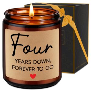 fairy's gift anniversary candle gifts, 4 year anniversary happy gifts for him her husband wife boyfriend girlfriend, 4th anniversary couples gifts, 4th wedding anniversary romantic gifts for couple