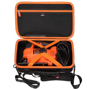 mchoi hard case suitable for black+decker jig saw 4.5 -amp bdejs300c, waterproof shockproof jig saw carrying protective case, case only