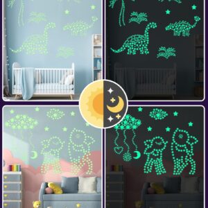 Greingways 201 Pcs Glow in The Dark Stars Stickers for Ceiling Bedroom, Stocking Stuffers for Kids Ages 2-4, 3-5, 4-8, 8-12, Kids Wall Room Decor Toddler Stocking Stuffers for Boys Girls