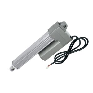 progressive automations 24v industrial linear electric actuator - 12 inches stroke, high force 330 lbs, stainless steel rod, brushed dc motor, durable stroke for marine, automation, robotics, pa-09