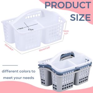 LAIGOO Portable Shower Caddy Basket Utility Caddy Tote, Bathroom Caddy Bucket with Handle for Shower Cleaning Products and Organizing, White