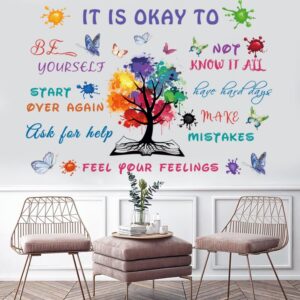 casadecor colorful inspirational quote wall decal, motivational vinyl sticker for kids room, positive saying for nursery, classroom decor, one set