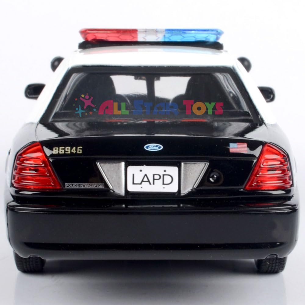 Motormax 2010 Ford Crown Victoria Police Interceptor LAPD Los Angeles Police Department 1/24 Diecast Model 76946 by All Star Toys