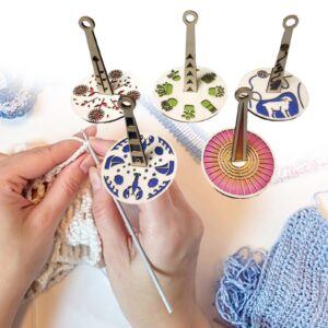 Vaveren 5 Pieces Wrist Yarn Ball Holder Crochet Yarn Holder on Wrist Yarn Storage Yarn Dispenser for Knitting Supplies DIY Sewing Crochet Enthusiast