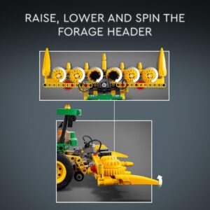 LEGO Technic John Deere 9700 Forage Harvester Tractor Toy, Buildable Farm Toy for Imaginative Play, Kids Truck Gift for Boys and Girls Ages 9 and Up who Love Farming Vehicles, 42168