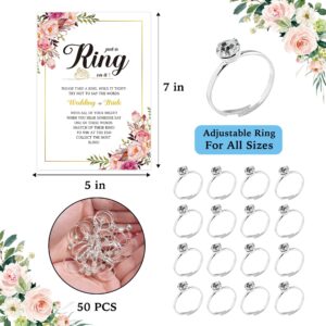 Put the ring in it's bridal shower game with rings, bridal shower game don't say bride game rules and 50 metal rings, bridal shower to guests wedding shower game-JZDS005