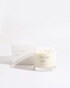 brooklyn candle studio fern & moss xl 3 wick candle - luxury scented candle, vegan soy wax, hand poured in the usa, 100 hour slow burn time - 27oz