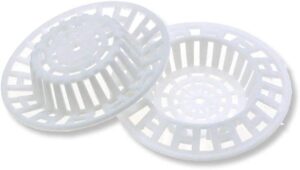 kitchen sink filter reusable plastic bath sink strainer set 7 cm pack of 2 white