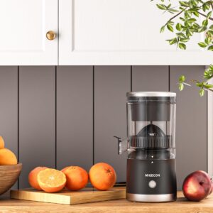 Electric Citrus Juicer Machines,Citrus Juicer Machines with USB and Cleaning Brush,portable electric juicer for making fresh orange juice,squeezing oranges,lemons,kiwi fruit,and grapefruit(Black)