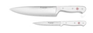 wÜsthof gourmet white 2-piece chef's knife set