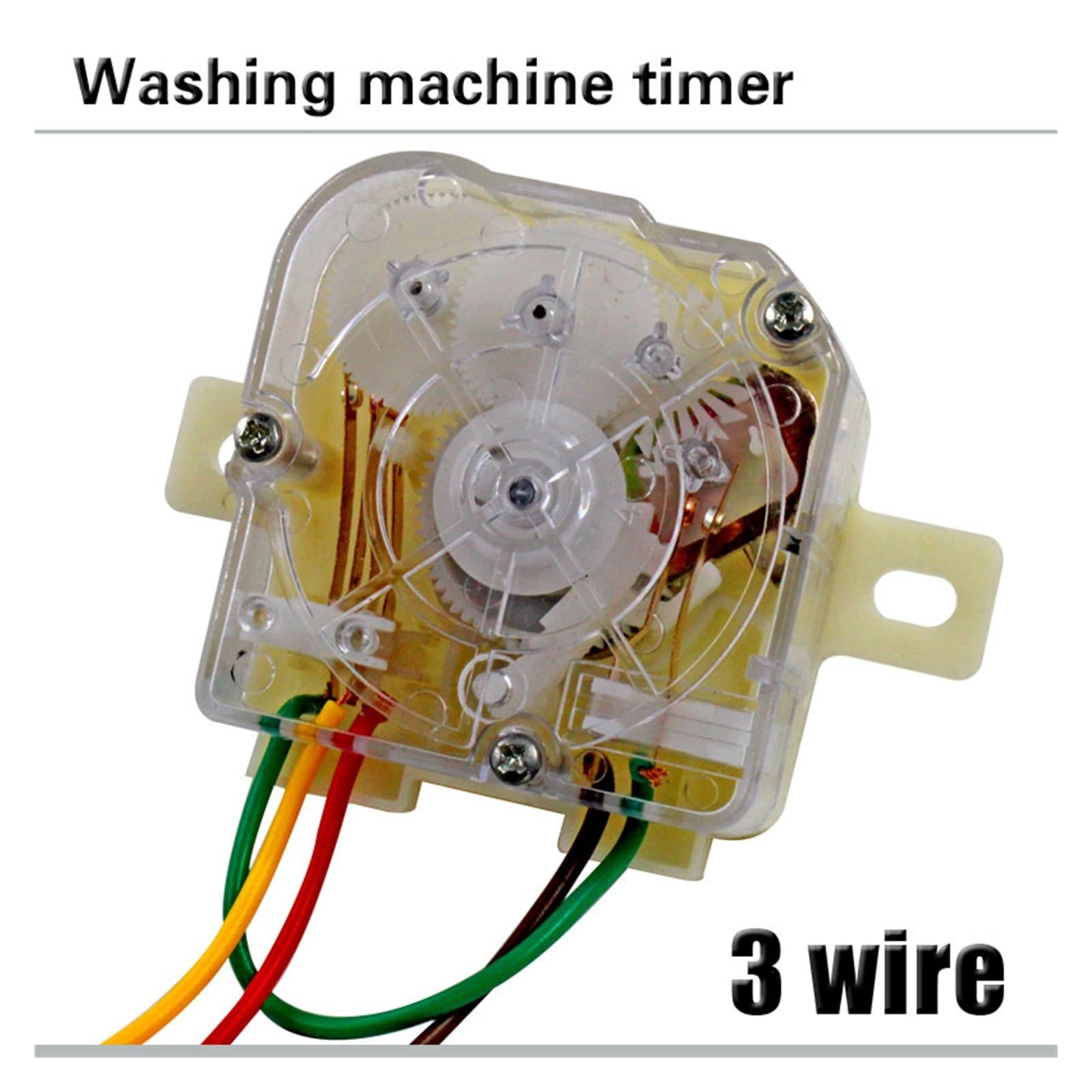 MiJob 3 Wire 180 Degree Washing Machine Timer Washing Machine Timer Switch Wash Timer Semi-Automatic Double-Cylinder Washing Machine