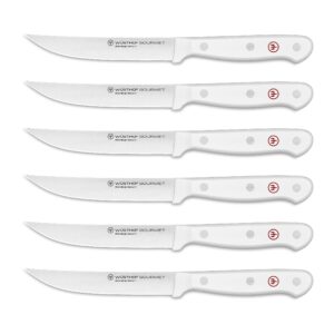 WÜSTHOF Gourmet White 6-Piece Steak Knife Set