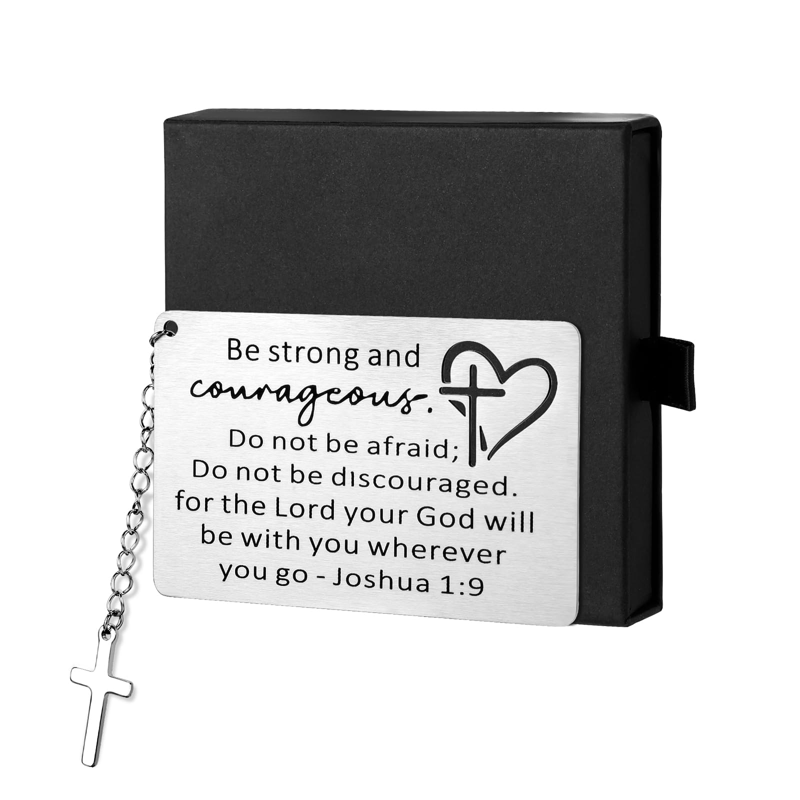 Christian Gifts for Men Women,Engraved Cutout Religious Graduation Cards,Inspirational Pastor Appreciation Gifts,Encouragement Prayer Wallet Insert Card for Christmas Birthday Graduation Presents