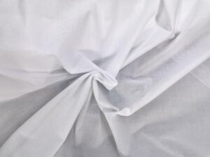 100% cotton voile - pure white - fabric by the yard