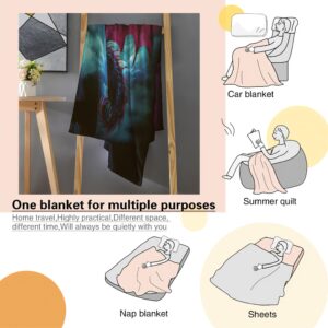 huanxiangouyue Dragon Blanket and Throws Soft Cozy Flannel Dragon Throw Blanket Present for Men Women Funny Dragon Throw Blanket for Couch Bed Dorm 50"x40"